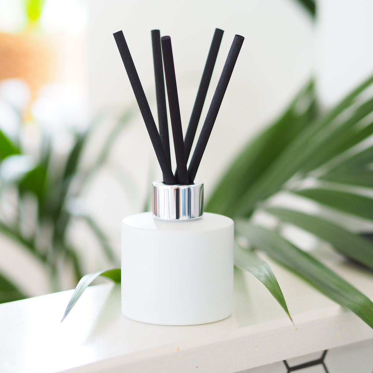 Matt White Glass Diffuser Bottle And Reeds – SHELF LIFE